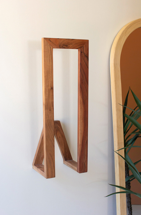 Wooden Wall Towel Rack – Reclaimed Warehouse