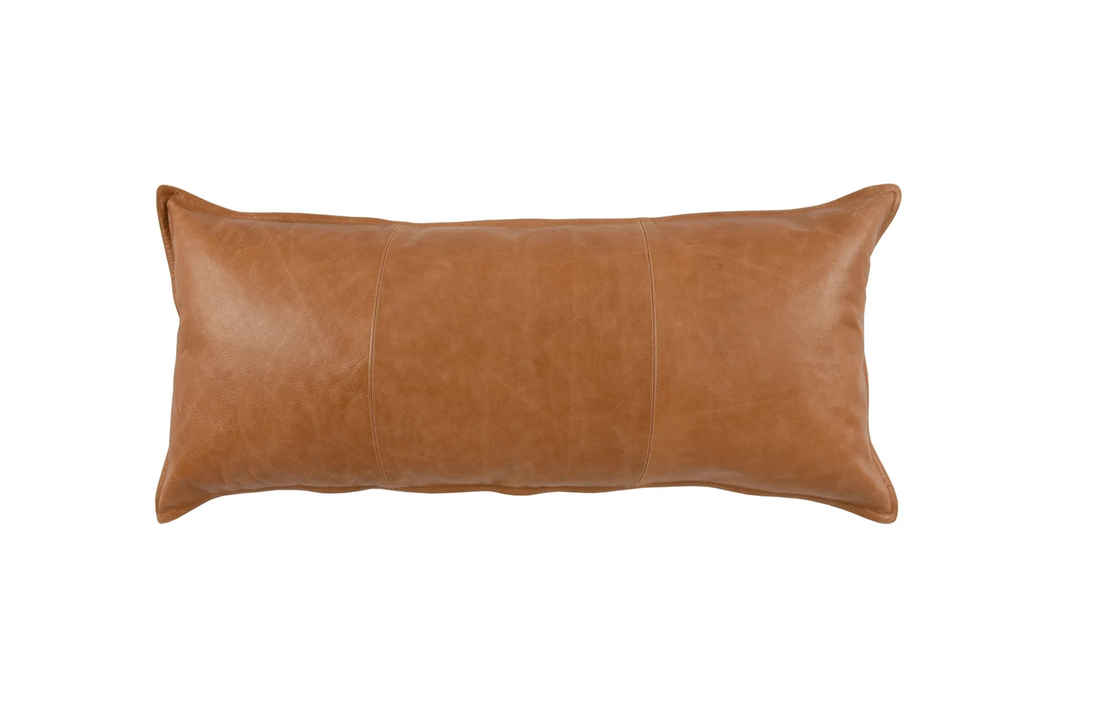 Chestnut Leather Lumbar Pillows – Reclaimed Warehouse