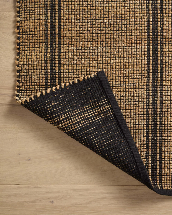 Colton Natural / Black Rug – ReclaimedWarehouse